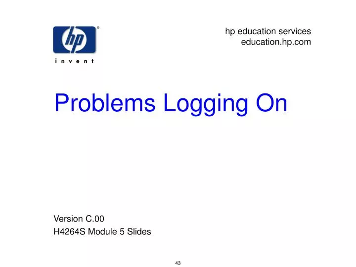 PPT - Problems Logging On PowerPoint Presentation, free download - ID ...