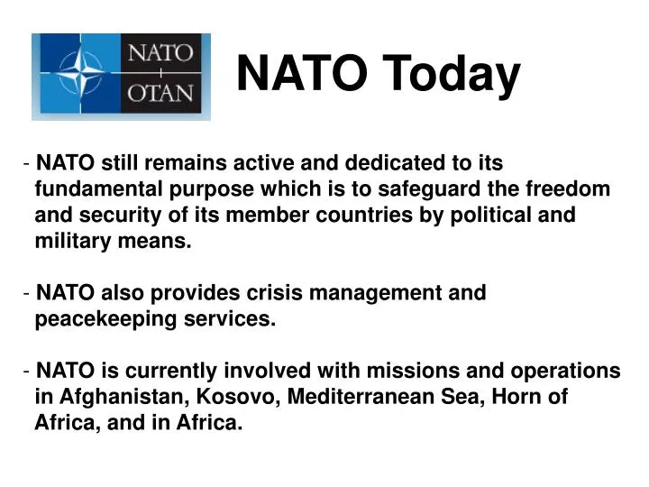 PPT - NATO Today PowerPoint Presentation, free download - ID:3699712
