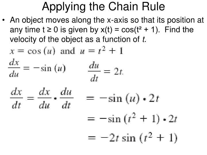 PPT - 3.6 The Chain Rule PowerPoint Presentation - ID:3699741