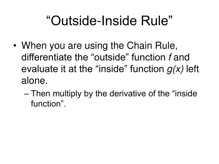 PPT - 3.6 The Chain Rule PowerPoint Presentation - ID:3699741