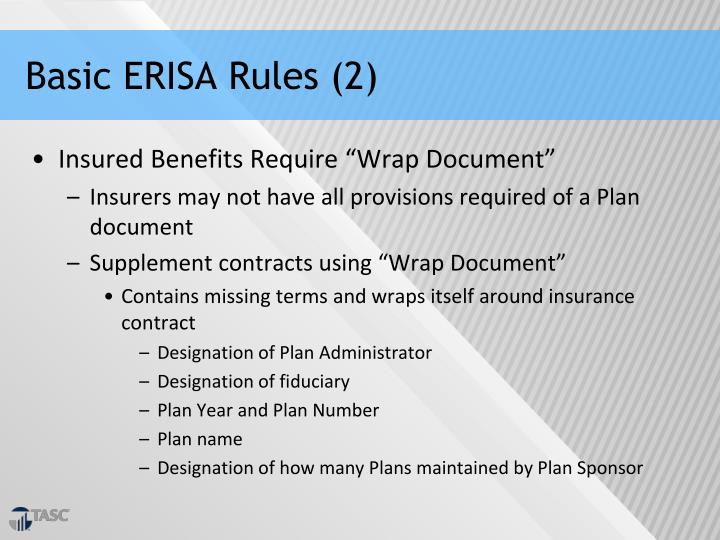 PPT - ERISA Compliance PowerPoint Presentation - ID:3701589