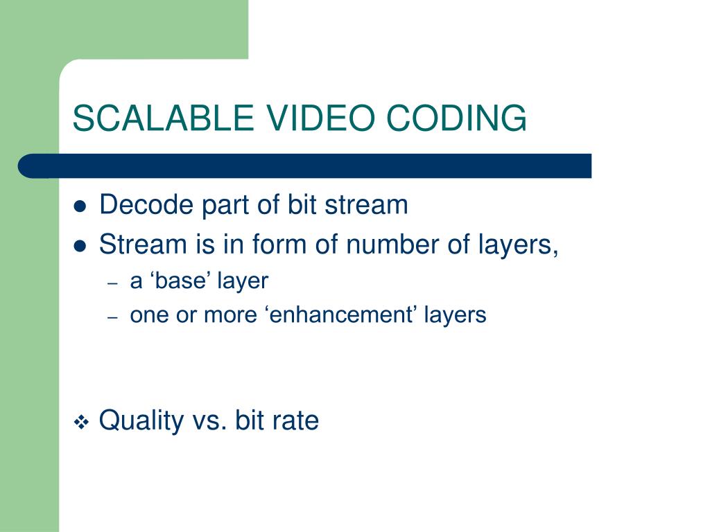 Ppt Efficient Scalable Video Compression By Scalable Motion Coding Powerpoint Presentation