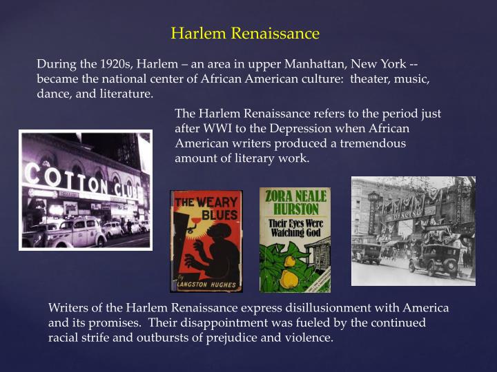 15 Top harlem renaissance literature examples You Can Use It For Free ...
