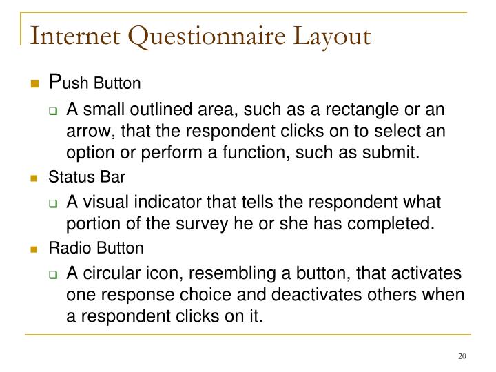 PPT - Questionnaire Design PowerPoint Presentation - ID:3702509