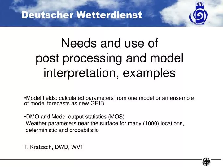 PPT - Needs and use of post processing and model interpretation ...