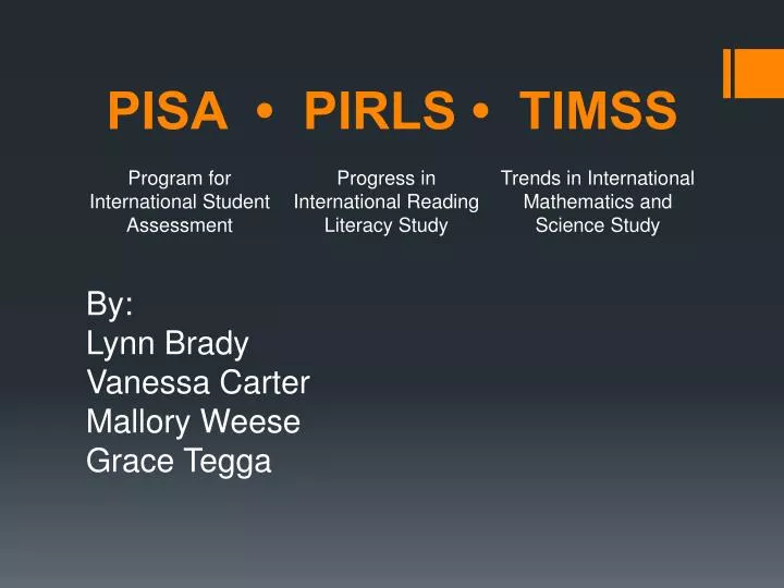 PPT - PISA • PIRLS • TIMSS PowerPoint Presentation, free download - ID ...