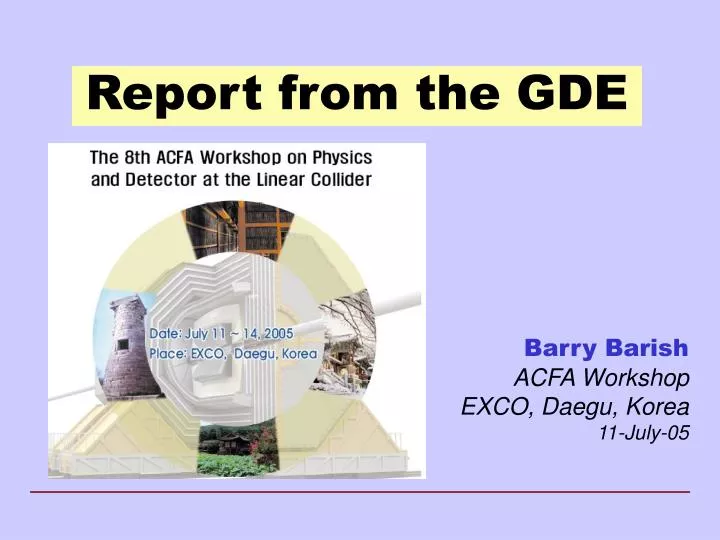 PPT - Report from the GDE PowerPoint Presentation, free download - ID ...