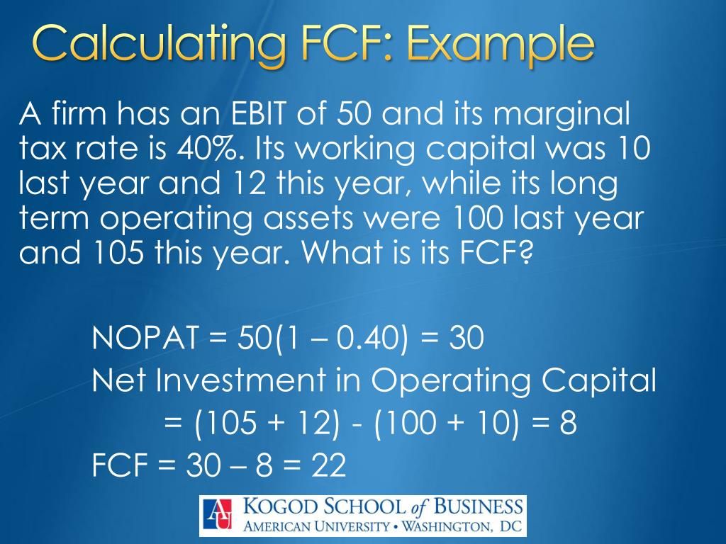 PPT - Video 25 (Topic 5.3): Free Cash Flow Valuation and Market ...