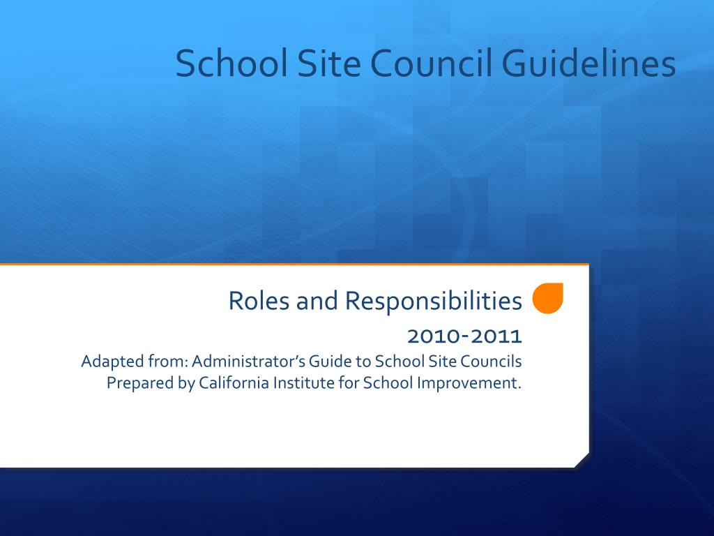 PPT - School Site Council & English Learner Advisory Committee ...