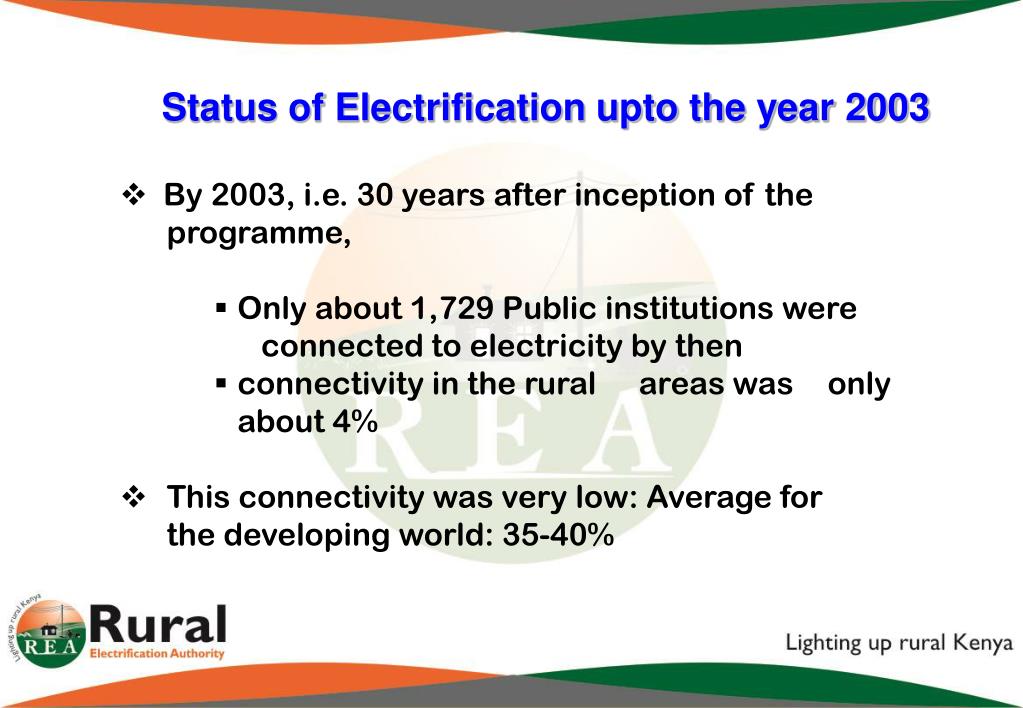 PPT - 7 TH ANNUAL MEETING CLUB-ER RURAL ELECTRIFICATION STRATEGIES IN ...