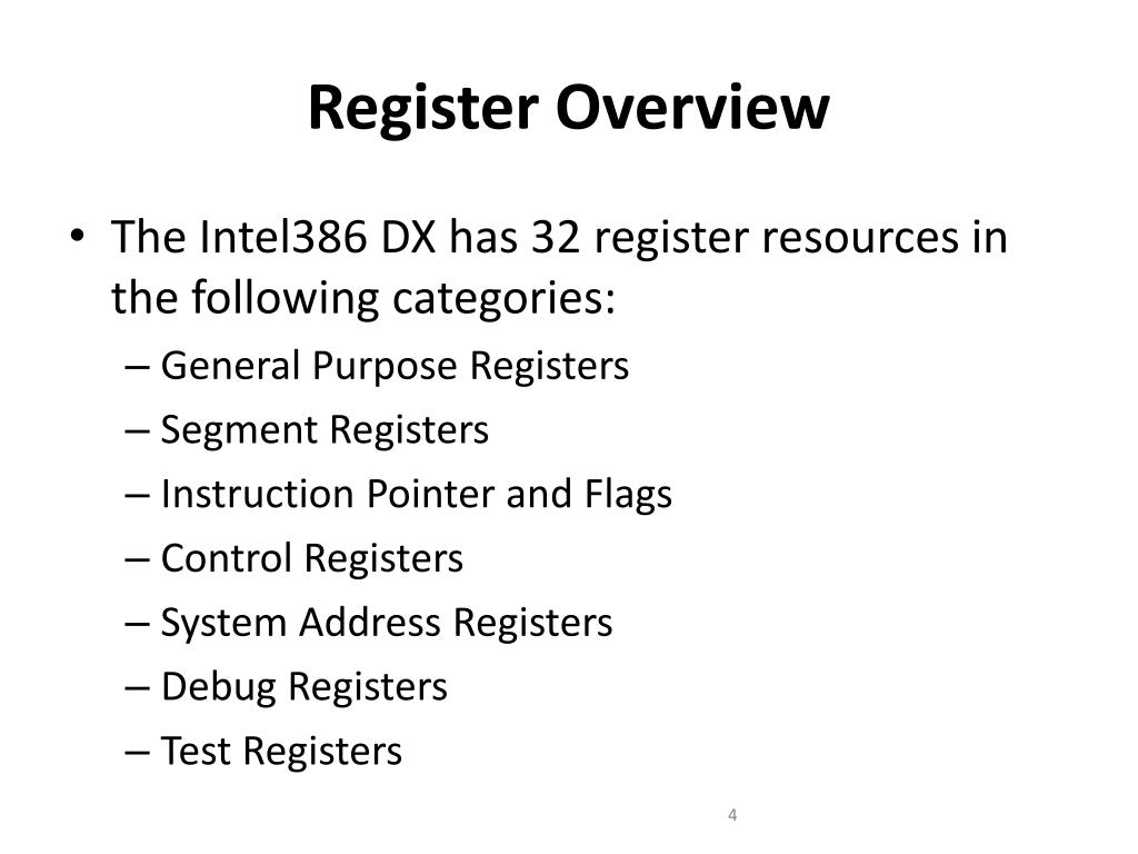 PPT - 80386DX PowerPoint Presentation, free download - ID:3704636