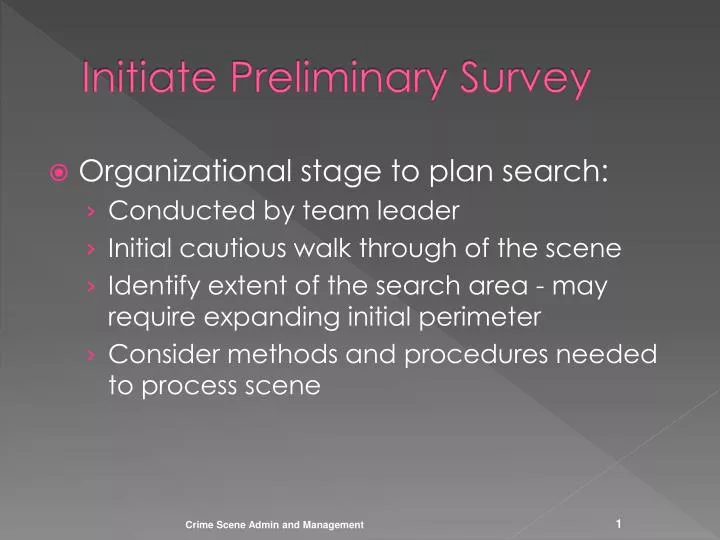 PPT - Initiate Preliminary Survey PowerPoint Presentation, free ...