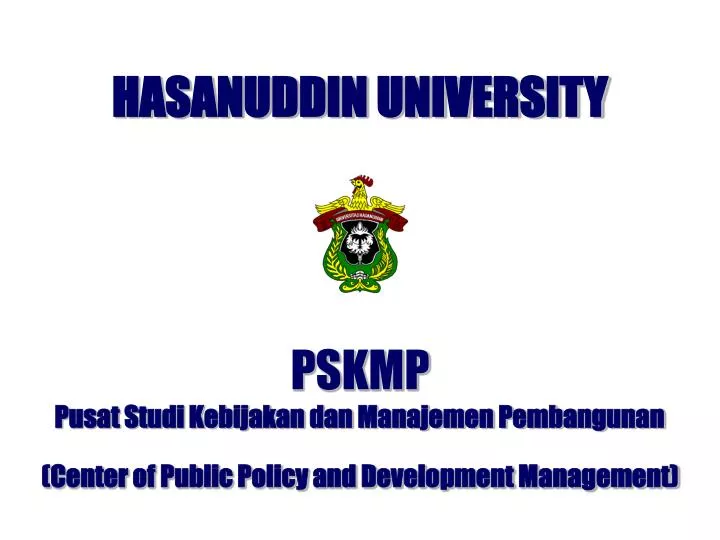 PPT - HASANUDDIN UNIVERSITY PowerPoint Presentation, free download - ID ...