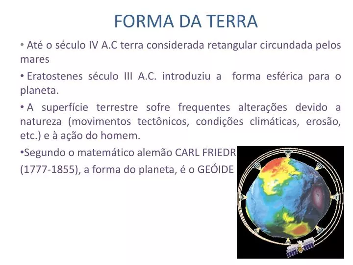 PPT - FORMA DA TERRA PowerPoint Presentation, free download - ID:3707059