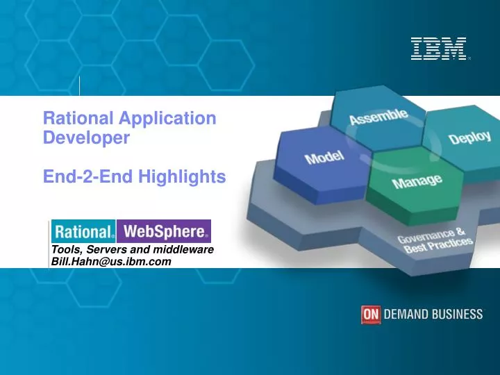 PPT - Rational Application Developer End-2-End Highlights PowerPoint ...
