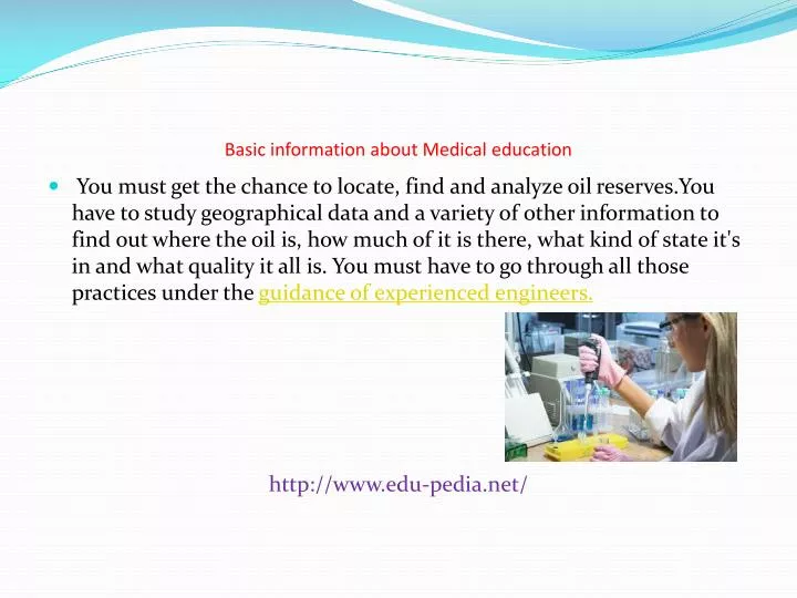PPT - Basic information about Medical education PowerPoint Presentation ...
