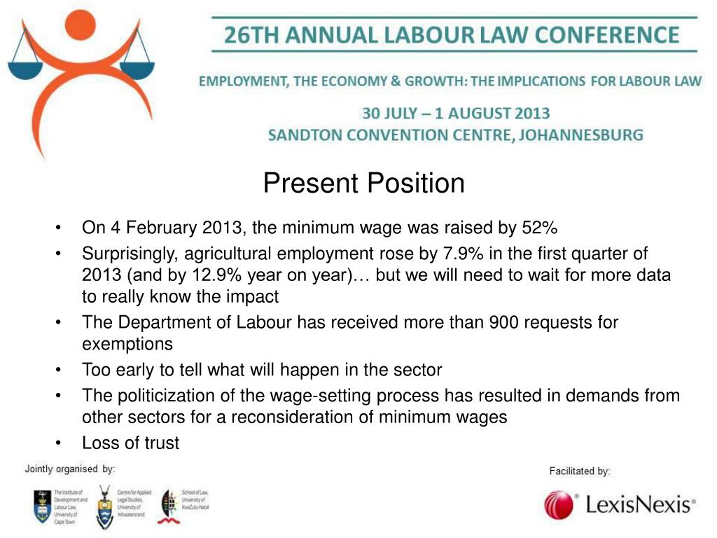 PPT - Ingrid Woolard Chair: Employment Conditions Commission Assisted ...