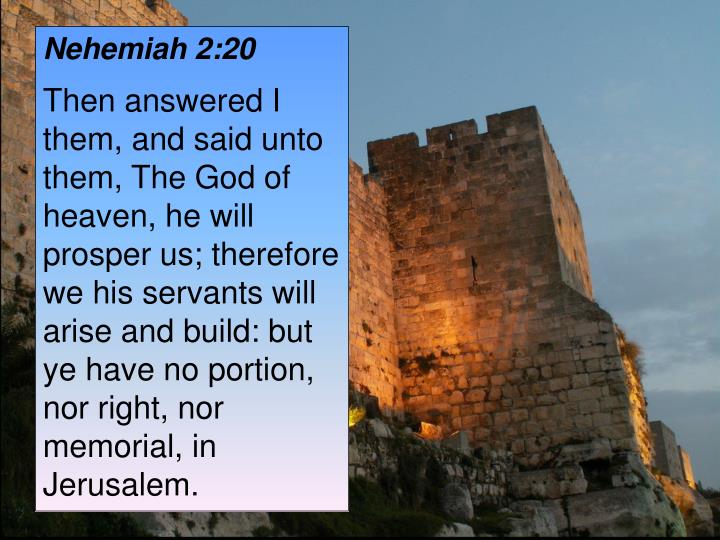 PPT - SANBALLAT means “hatred in secret” (REPRESENTS THE DEVIL) TOBIAH ...