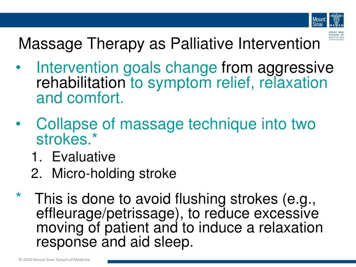 PPT - Communication through Touch: Using Massage in Palliative Care ...