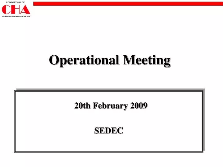PPT - Operational Meeting PowerPoint Presentation, free download - ID ...