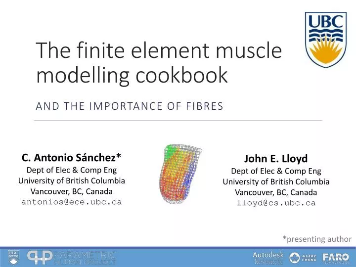 PPT - The finite element muscle modelling cookbook PowerPoint ...