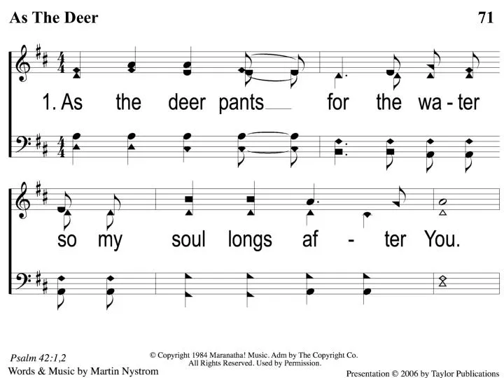 PPT - 1-1 As the Deer PowerPoint Presentation, free download - ID:3710248