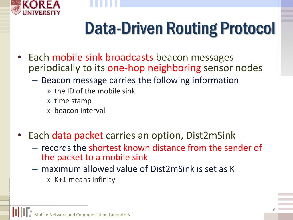 Ppt An Efficient Data Driven Routing Protocol For Wireless Sensor Networks With Mobile Sinks