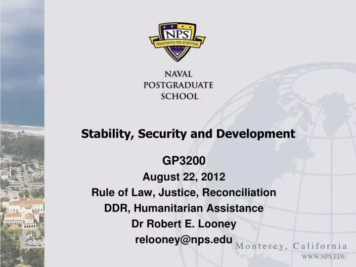 PPT - Stability, Security and Development PowerPoint Presentation, free ...