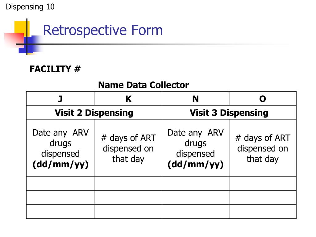 PPT - The Dispensing Based Retrospective Data Collection PowerPoint ... PPT - The Dispensing Based Retrospective Data Collection PowerPoint ...