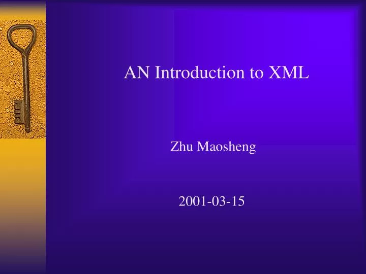 PPT - AN Introduction to XML PowerPoint Presentation, free download ...