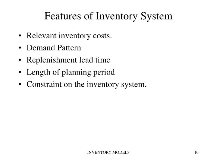 PPT - INVENTORY MODELS PowerPoint Presentation - ID:3710838