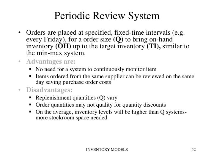 PPT - INVENTORY MODELS PowerPoint Presentation - ID:3710838