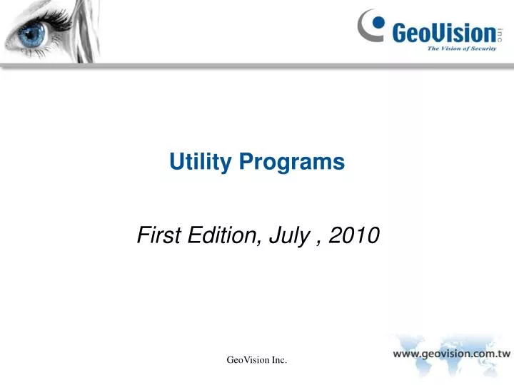 PPT - Utility Programs PowerPoint Presentation, free download - ID:3711190