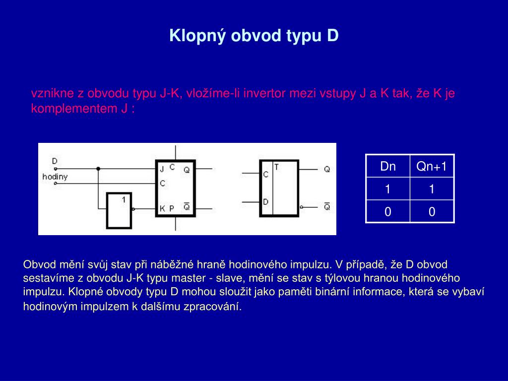 PPT - Logické obvody Petr Praus Fyzikální ústav UK PowerPoint ...