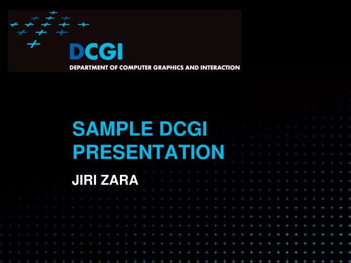 PPT - SAMPLE DCGI PRESENTATION PowerPoint Presentation, free download ...