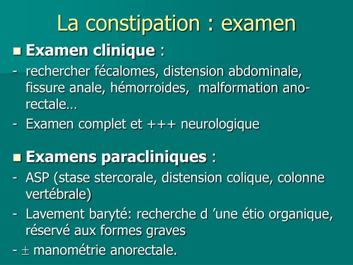 PPT - La Constipation PowerPoint Presentation - ID:3713239