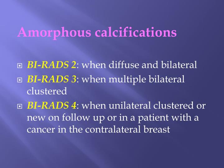PPT - Breast Calcifications - Differential diagnosis and BIRADS ...