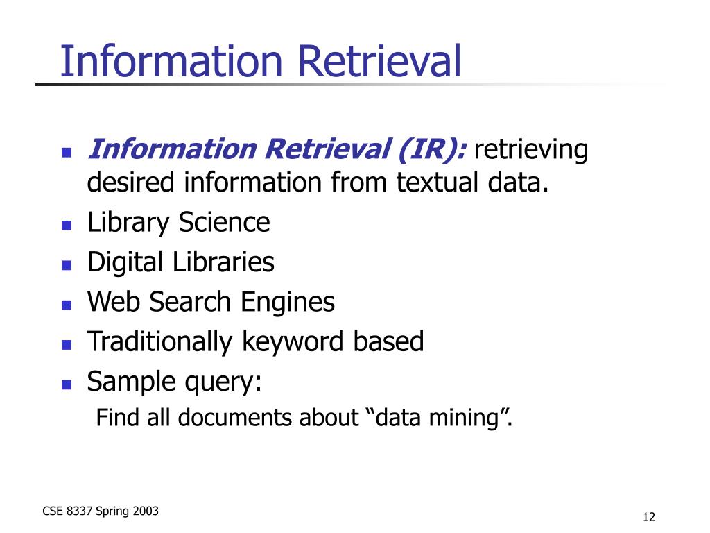 PPT - Information Retrieval PowerPoint Presentation, free download - ID ... PPT - Information Retrieval PowerPoint Presentation, free download - ID ...