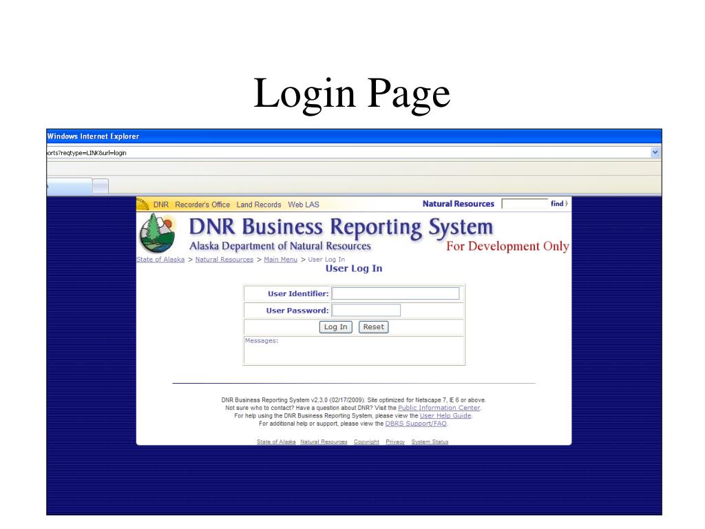 PPT - DNR Business Reporting System, Version 2.0 PowerPoint ...