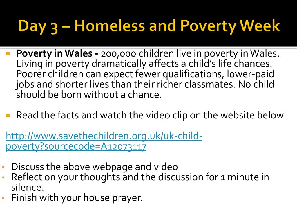 PPT - Homeless and Poverty Awareness Week Activities PowerPoint ...