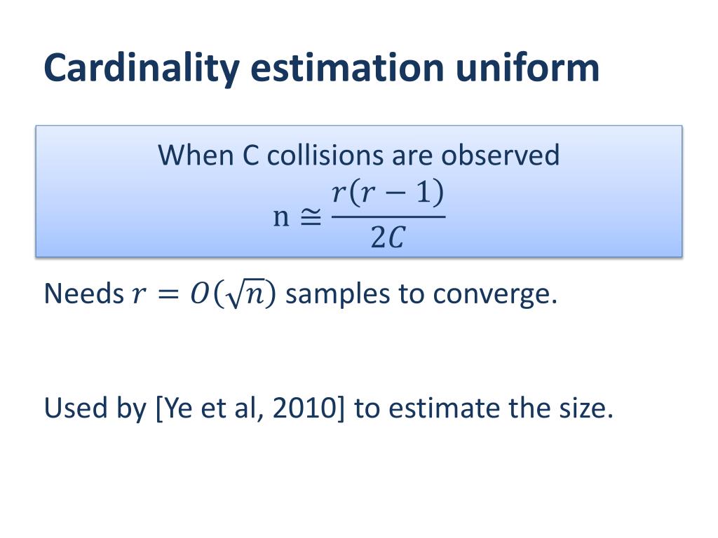 Ppt Estimating Clustering Coefficients And Size Of Social Networks
