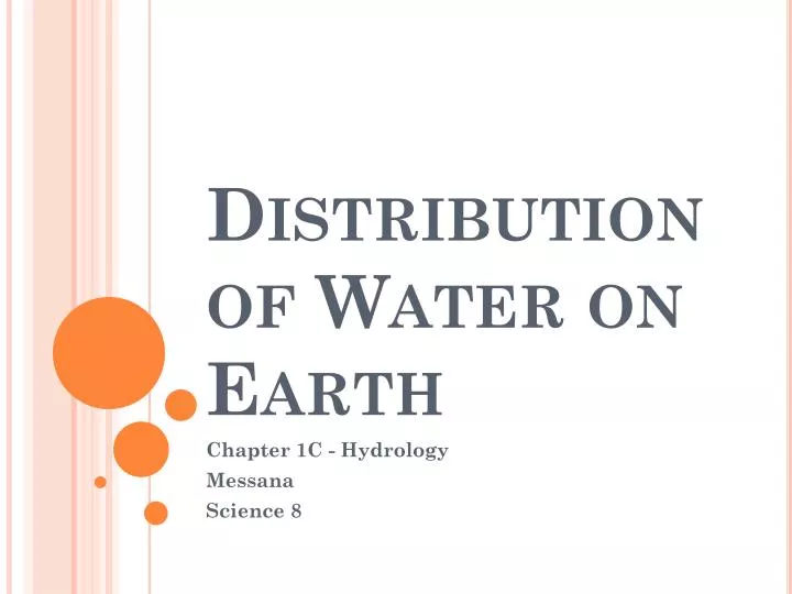 PPT - Distribution of Water on Earth PowerPoint Presentation, free ... PPT - Distribution of Water on Earth PowerPoint Presentation, free ...