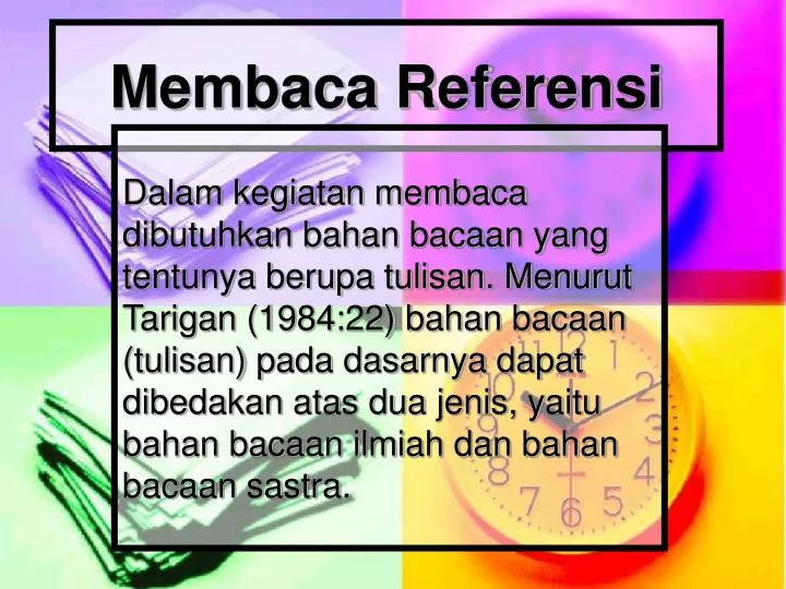 PPT - Membaca Referensi PowerPoint Presentation, free download - ID:3716106