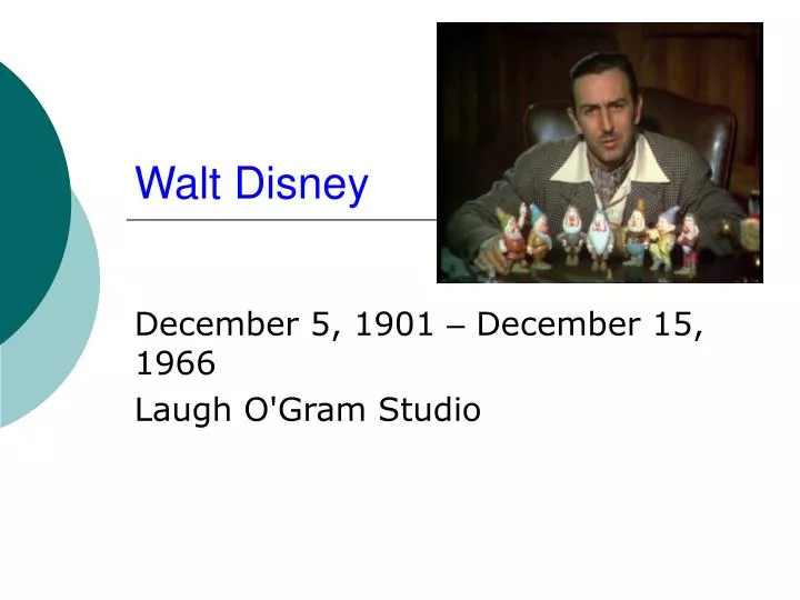 PPT - Walt Disney PowerPoint Presentation, free download - ID:3717713