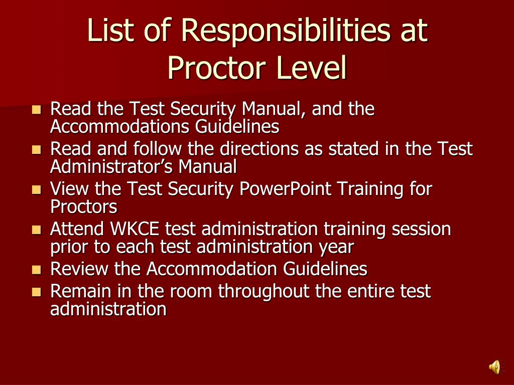 PPT - Wisconsin Knowledge & Concepts Examination (WKCE) Test Security ... PPT - Wisconsin Knowledge & Concepts Examination (WKCE) Test Security ...