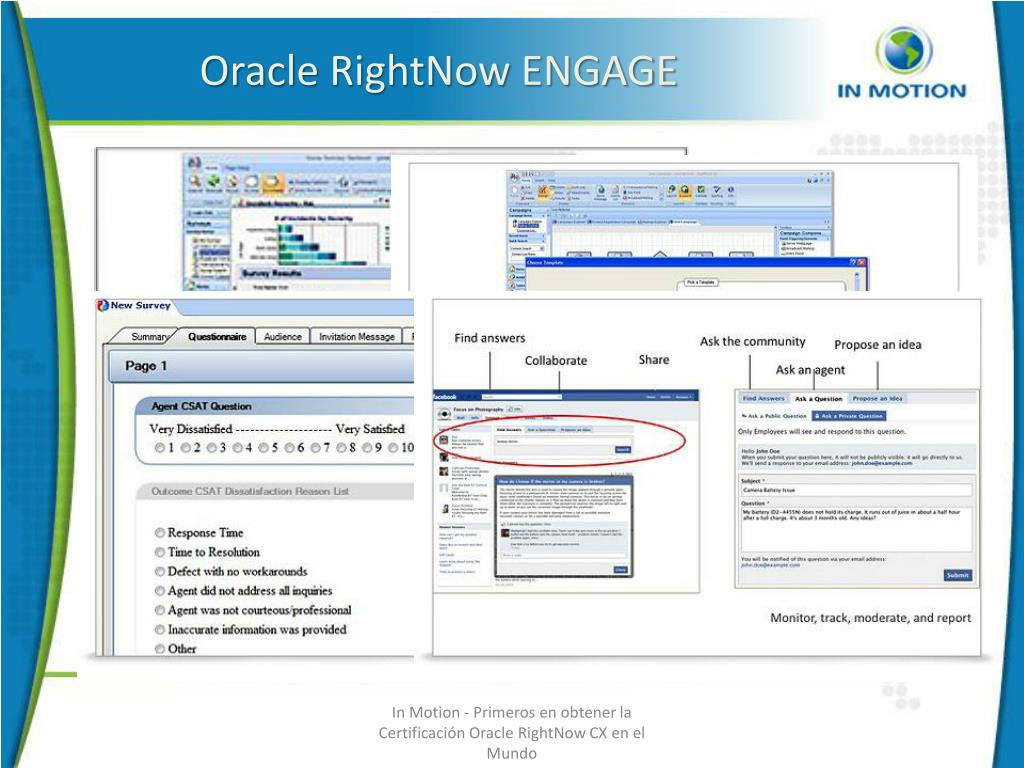 PPT - In Motion - Oracle RightNow CX Certification Leaders PowerPoint ...
