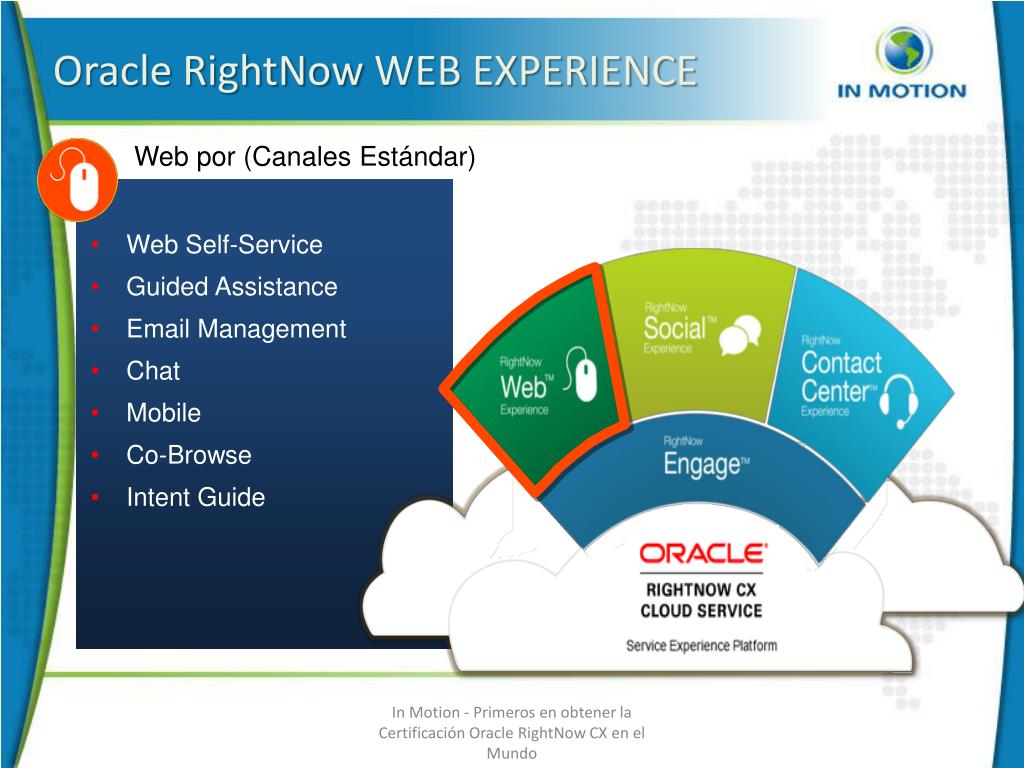PPT - In Motion - Oracle RightNow CX Certification Leaders PowerPoint ...