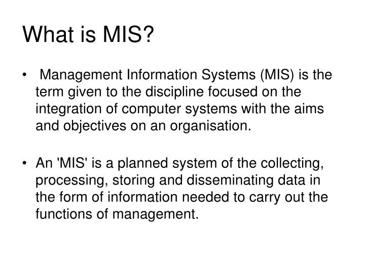 PPT - Management Information System PowerPoint Presentation - ID:3721551