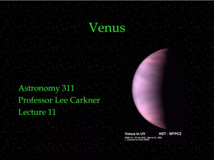 PPT - Venus PowerPoint Presentation, free download - ID:3721616