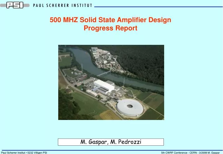 PPT - 500 MHZ Solid State Amplifier Design Progress Report PowerPoint ...